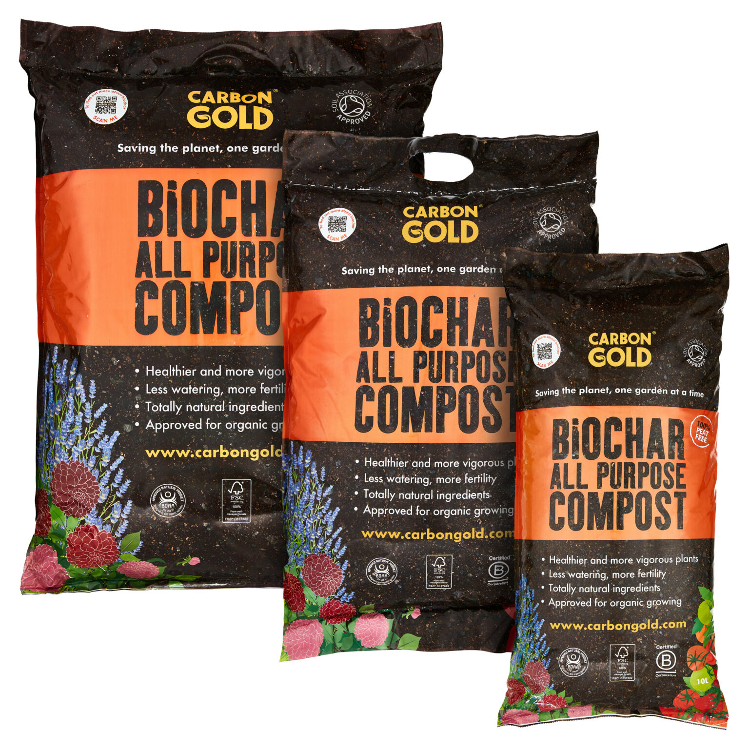 Biochar All Purpose Compost - Carbon Gold