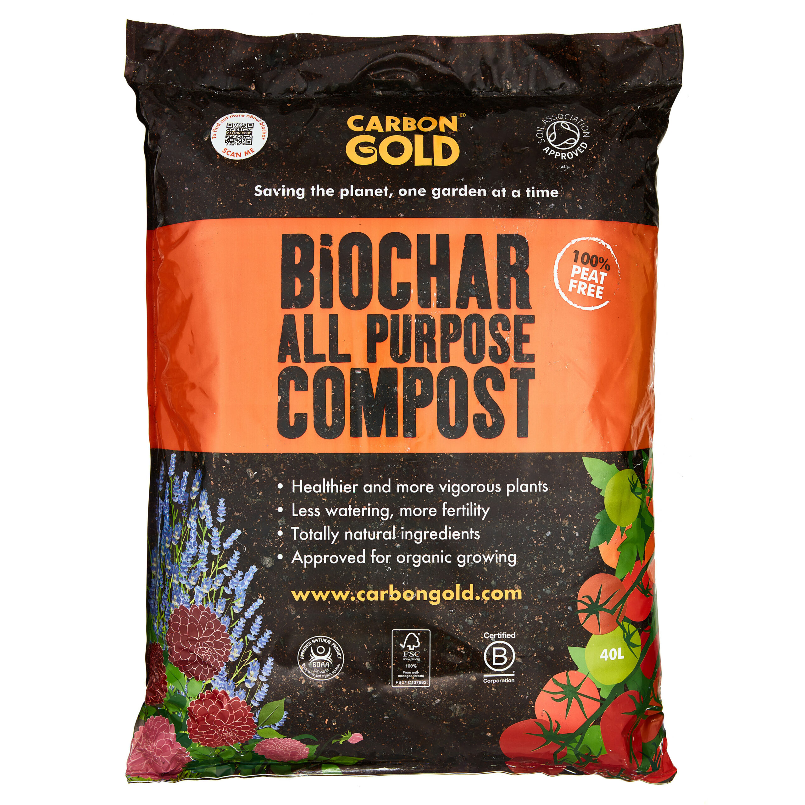 Biochar All Purpose Compost - Carbon Gold