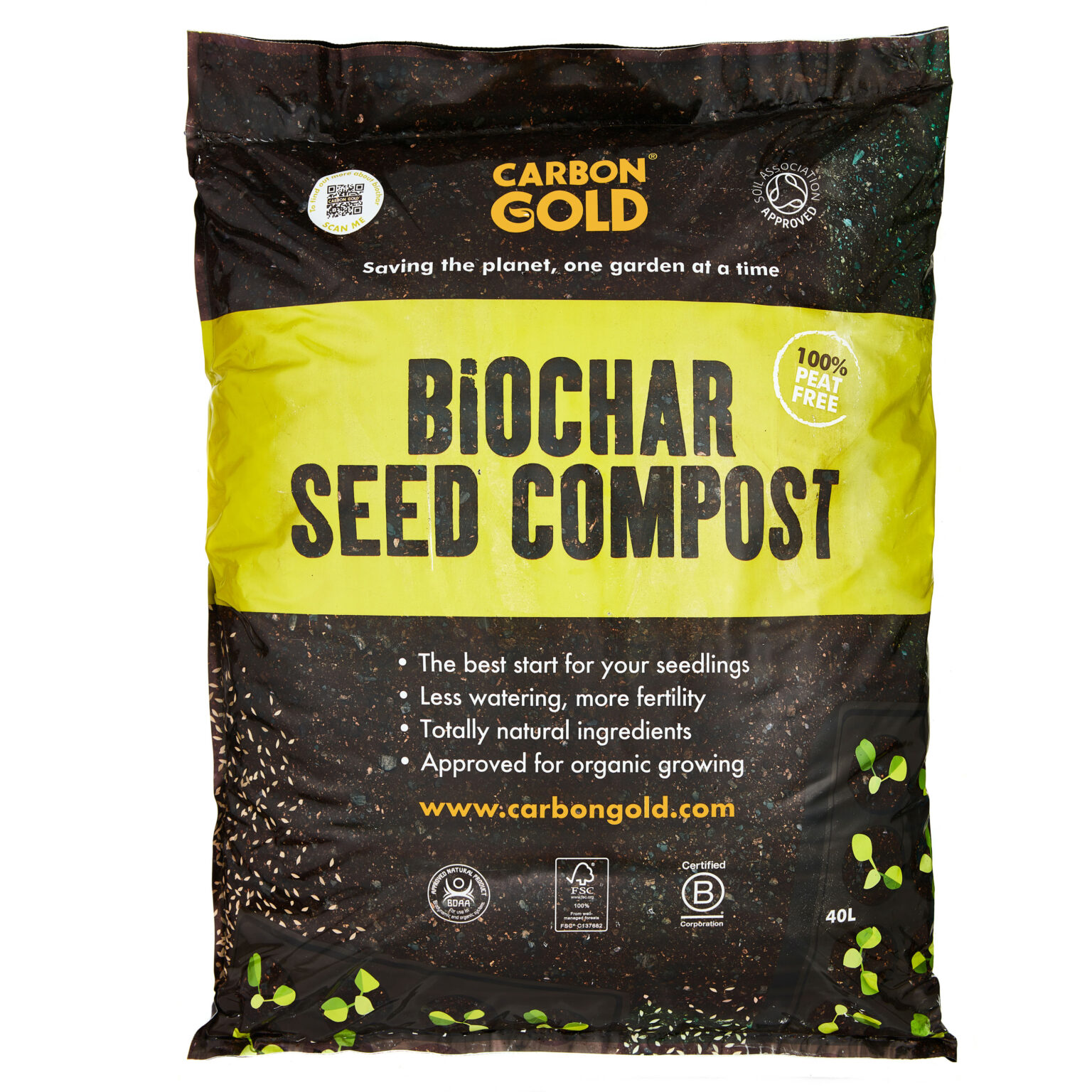 Biochar Seed Compost - Carbon Gold