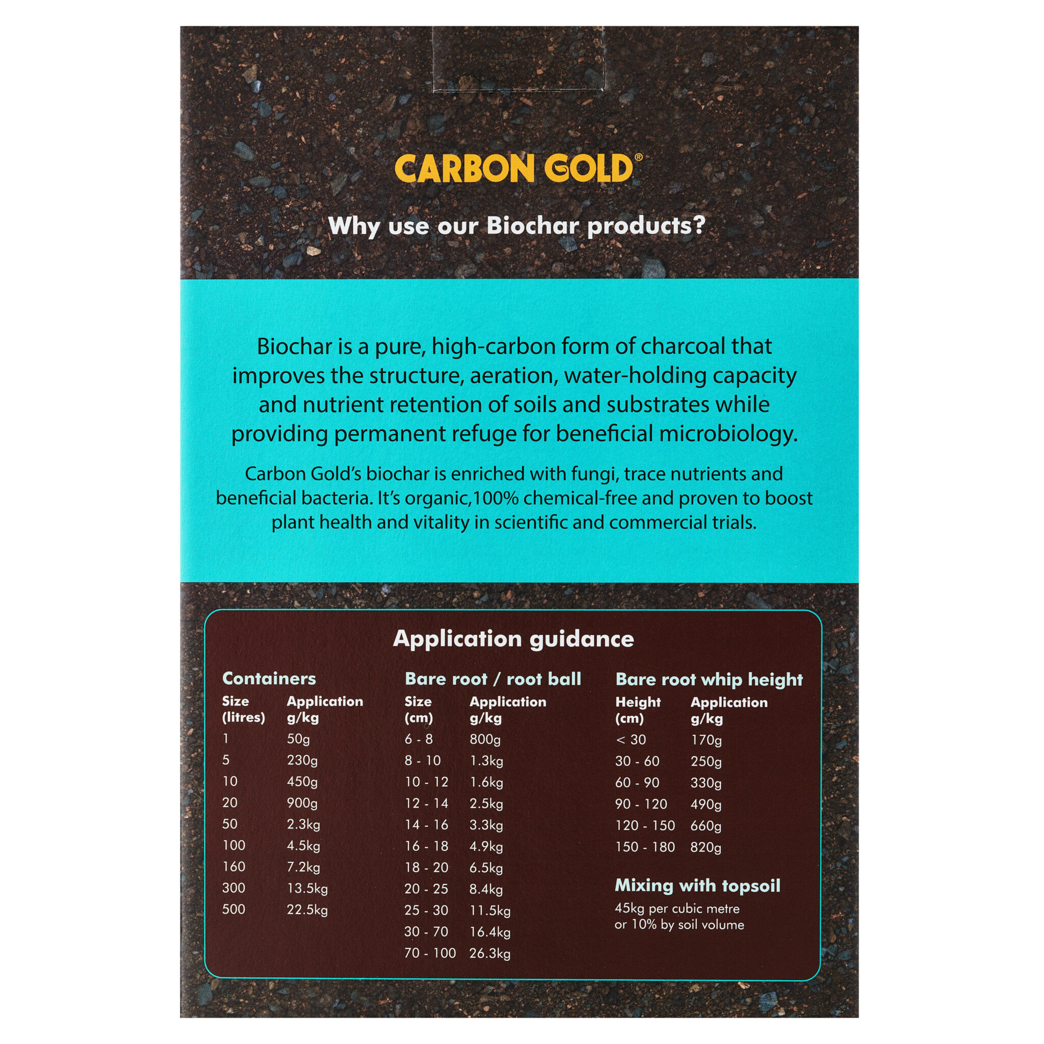 Biochar Tree Soil Improver - Carbon Gold